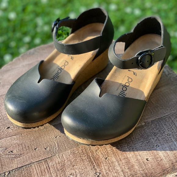Papillio | Shoes | Birkenstock Papillio Mary Leather Wedge Nnb | Poshmark